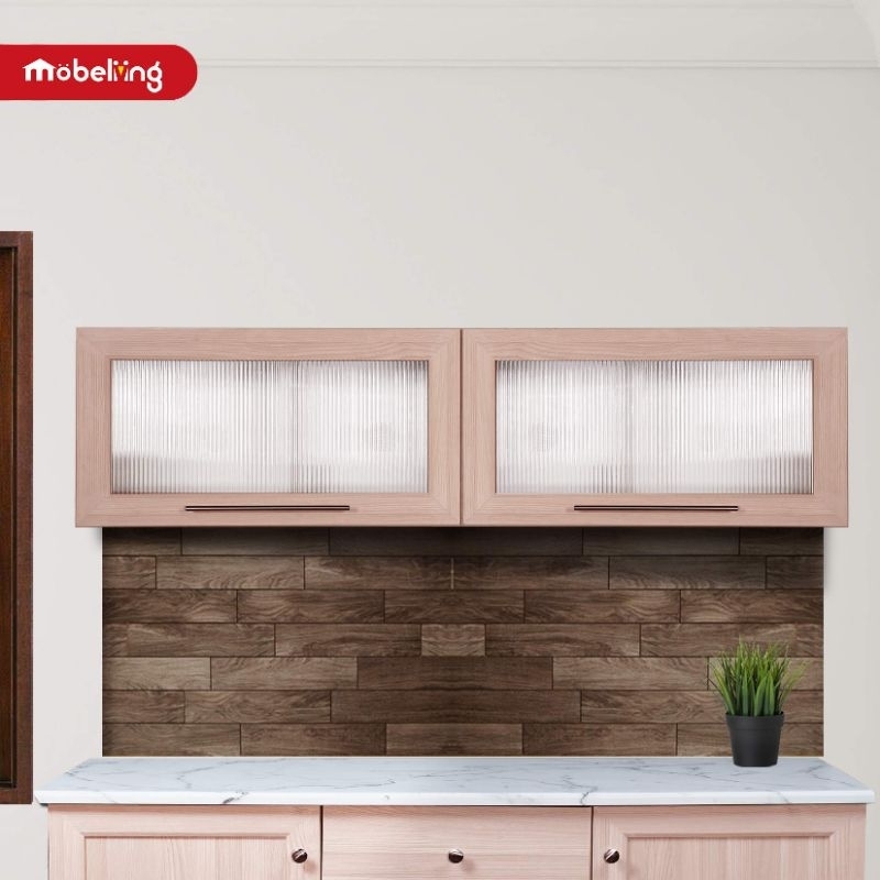 Jual Mobeliving - Kitchen Set Atas 2 Pintu Pegas Aileen Sonoma | Shopee ...