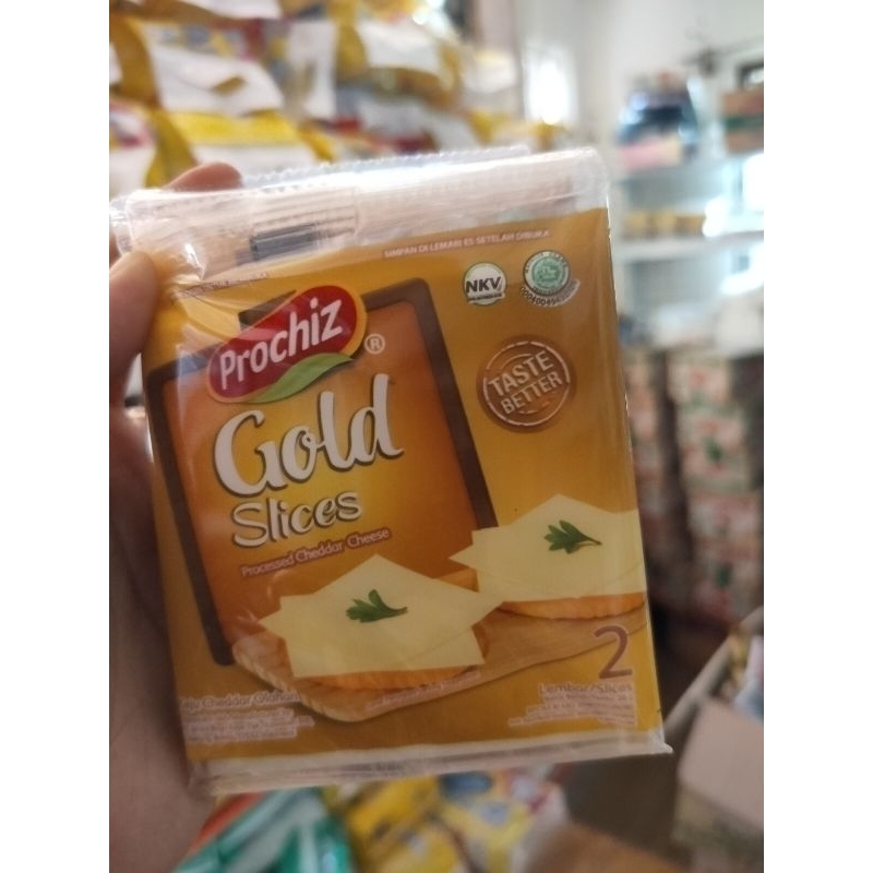 Jual PROCHIZ GOLD SACHET 2LEMBAR/ 2 SLICE SHEESE 26 GR | Shopee Indonesia