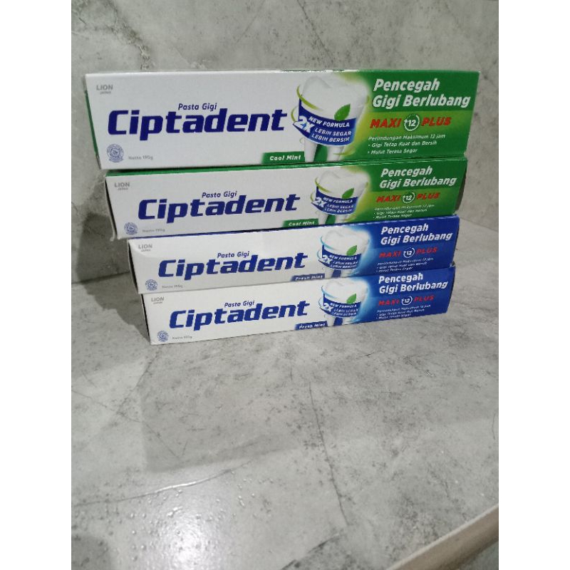 Jual Ciptadent Fresh Mint| Cool Mint Pasta Gigi 190g| Cool Mint 225+25g ...