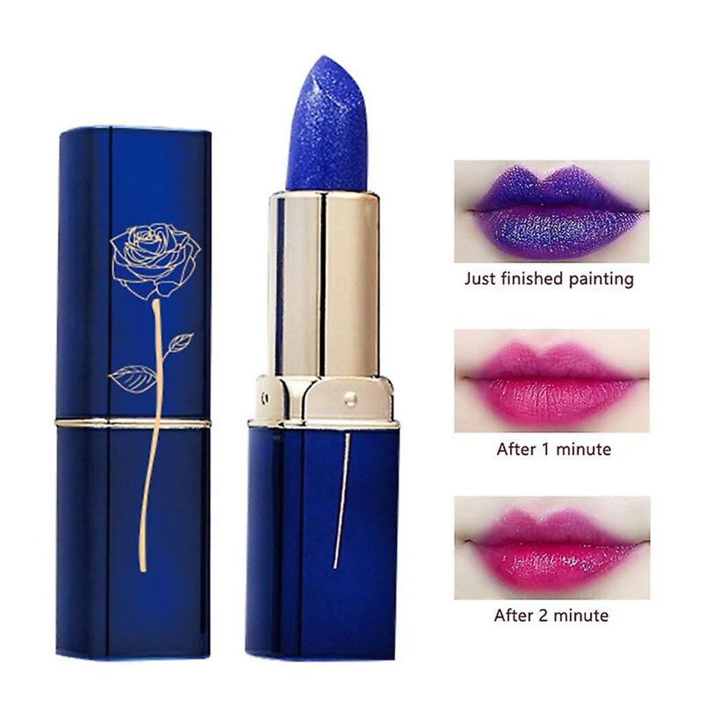 Jual Blue Lipstick Yurizumi LESSXCOCO Color Changing Lip Gloss Biru ...
