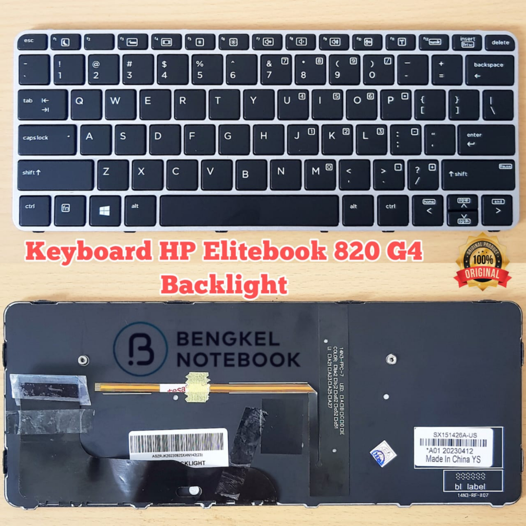 Jual Keyboard HP Elitebook 820 G4 725 G3 820 G3 828 G3 G4 Backlight ...