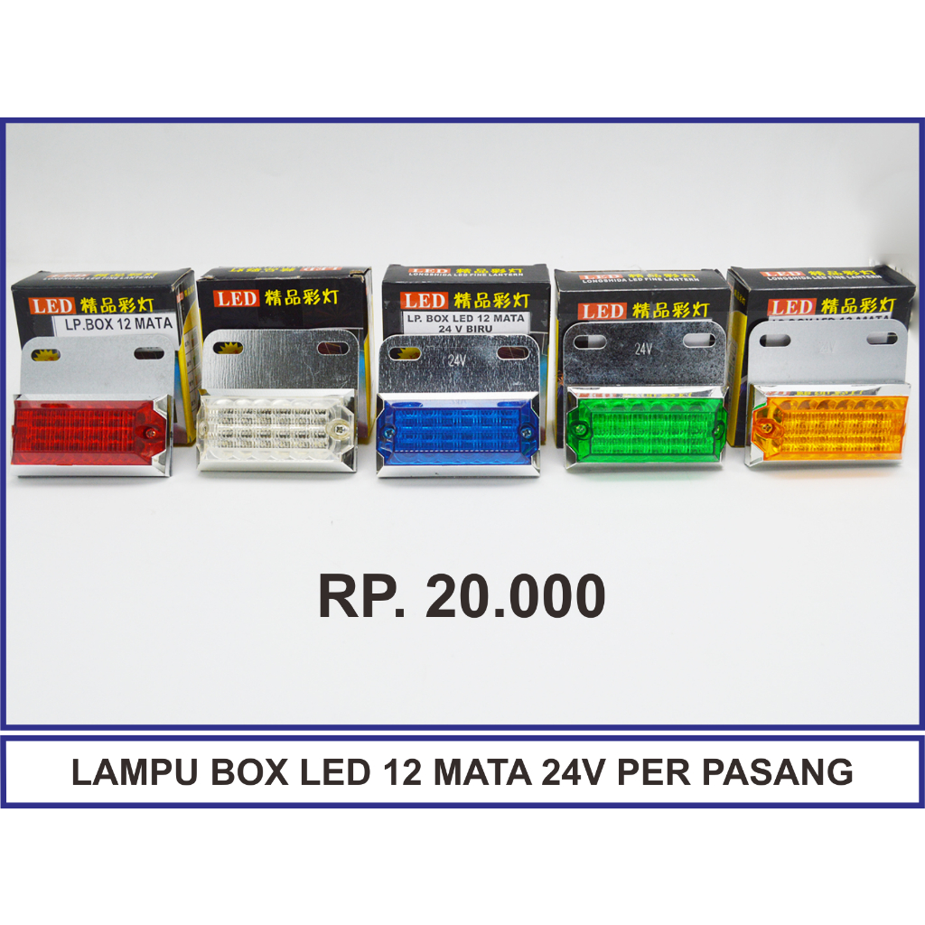 Jual (PROMO) LAMPU BOX LED 12 MATA / 16 MATA / 24 MATA 24V | Shopee ...