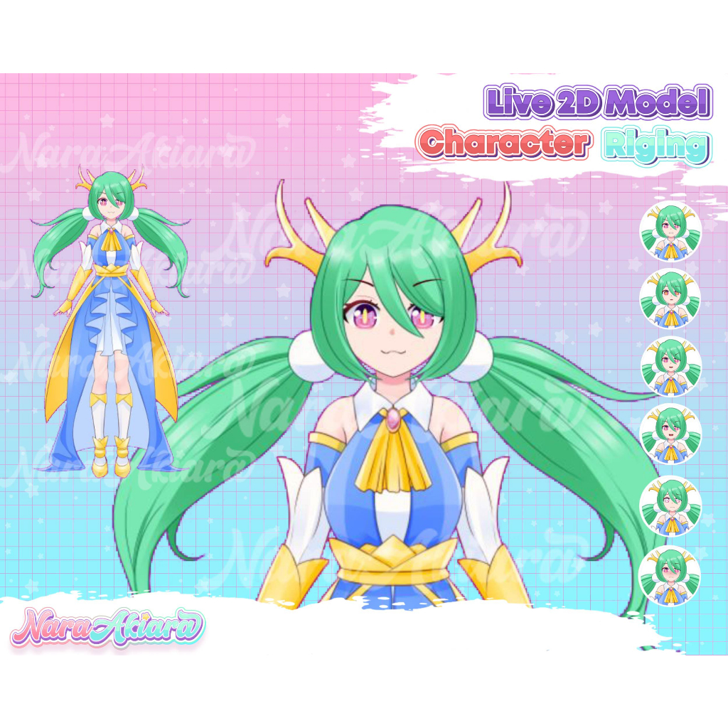 Jual Karakter Vtuber Live2D Siap Digunakan untuk Streaming, Komisi ...