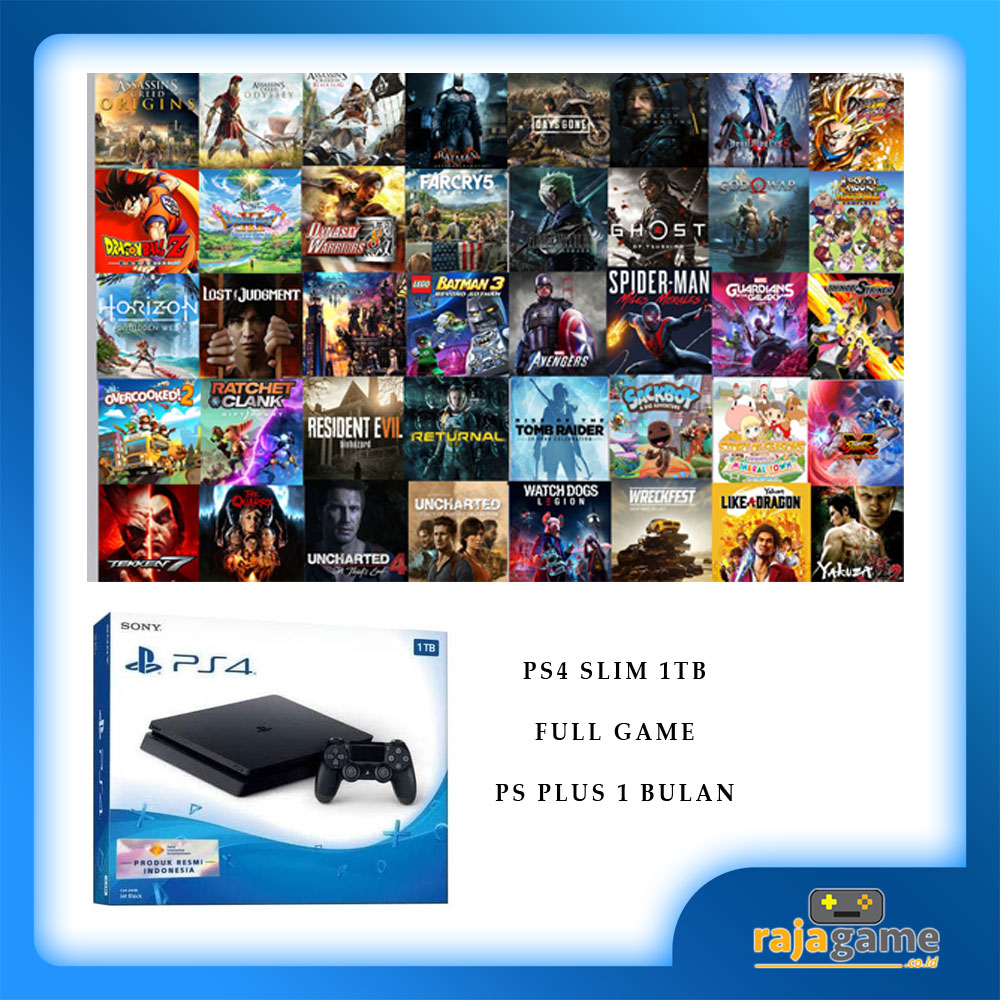 Jual PS4 Slim 1TB Console Playstation Garansi Resmi Sony Indonesia ...