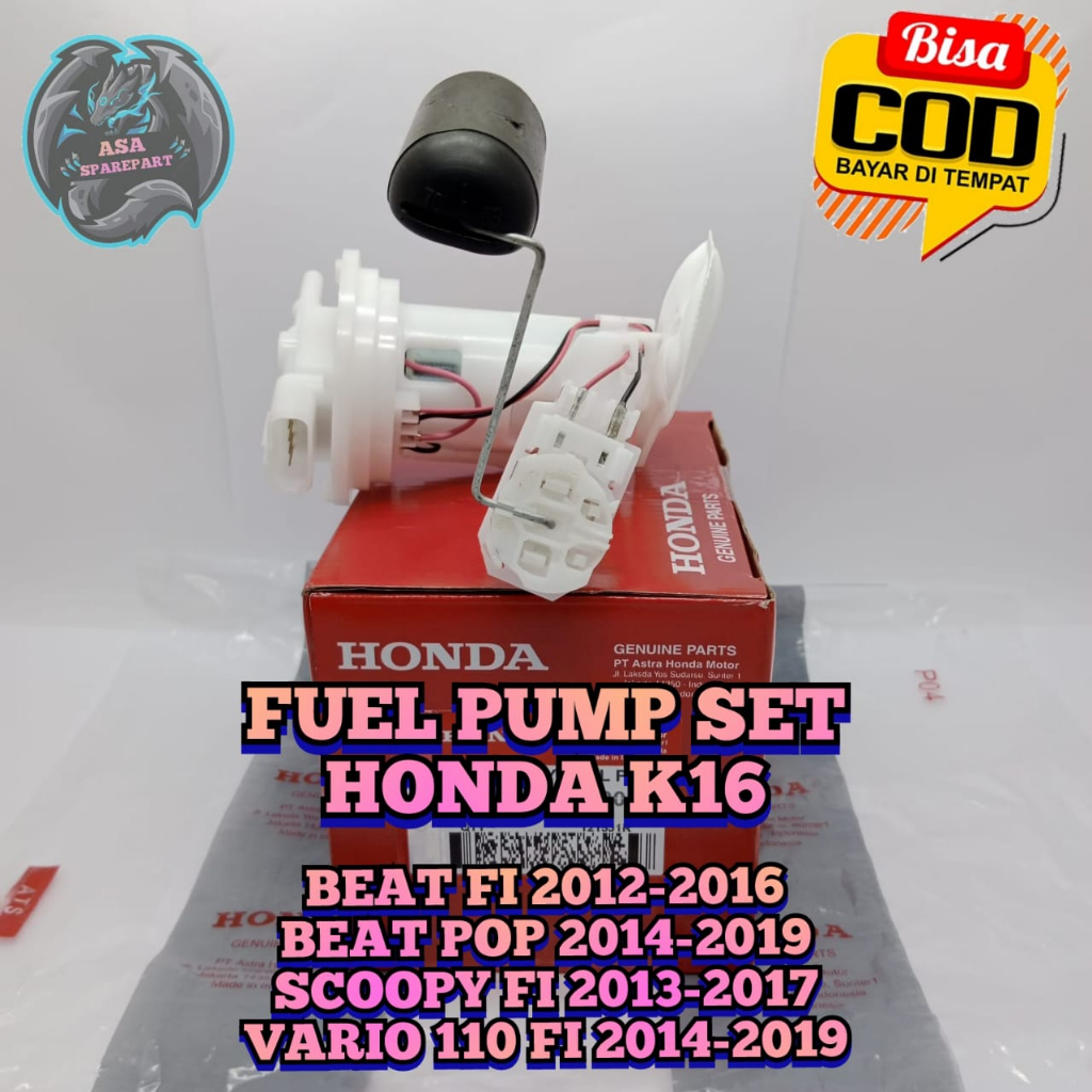 Jual FUEL PUMP SATU SET k16 MOTOR HONDA BEAT FI stater kasar , BEAT POP ...