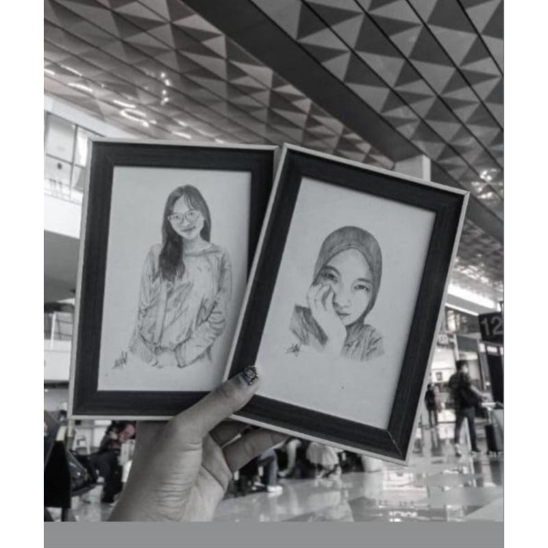 Jual Sketsa wajah cocok untuk hadiah graduation,ulangtahun,anniversary ...