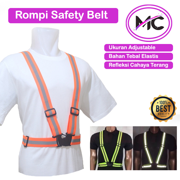 Jual Rompi Safety Proyek Model V Elastis Safety Vest Olahraga Sepeda ...