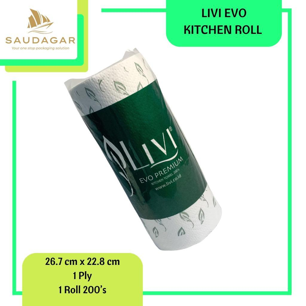 Jual Tissue Dapur Serap Minyak Livi / Livi Evo Kitchen Towel Roll ...