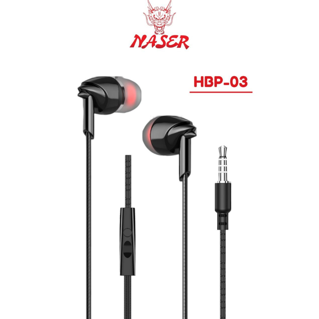 Jual NASER HANDSFREE HBP-03 / Handsfree Jack 3.5mm Extra Bass ...