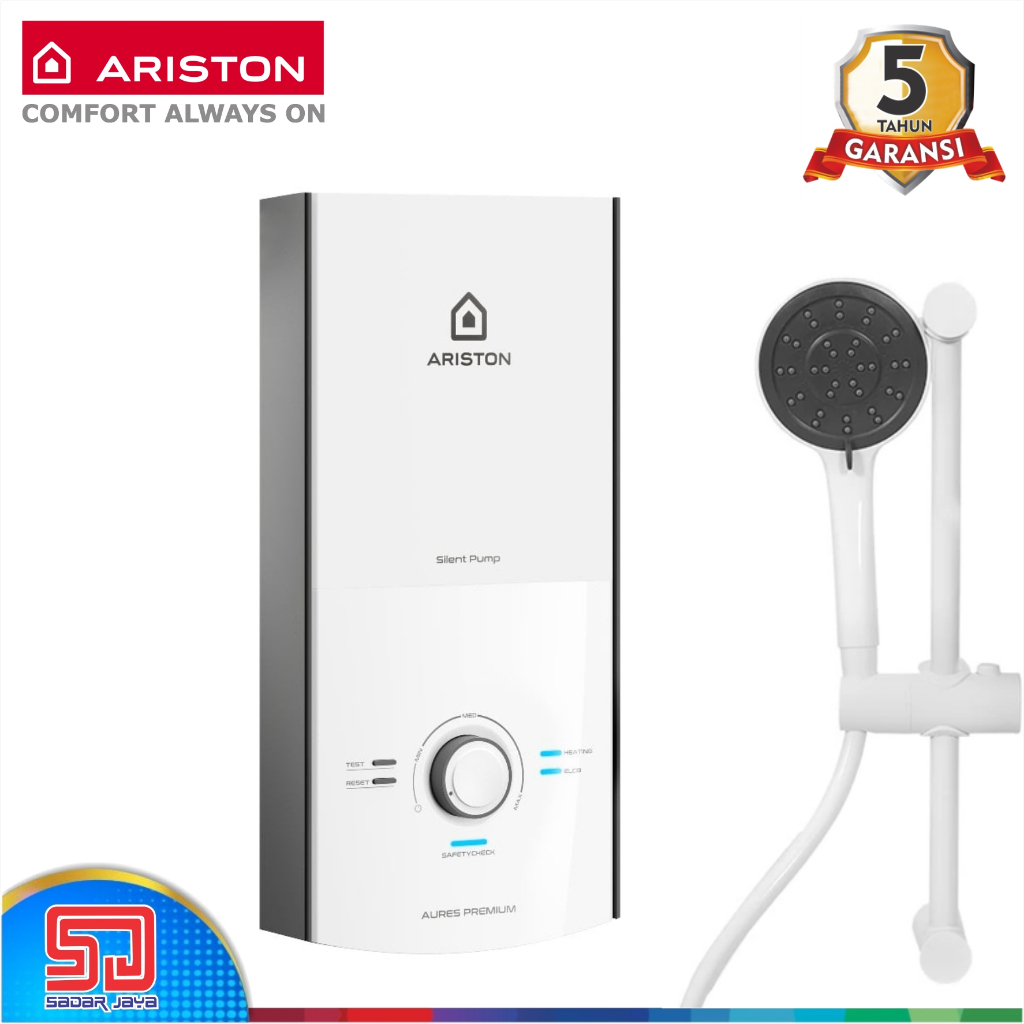 Jual Ariston Aures Premium Water Heater Instant Listrik Pemanas Mandi ...