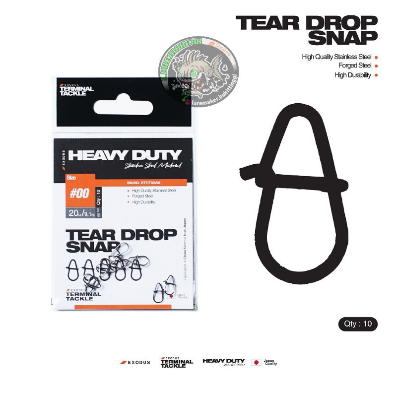 Jual TERMINAL TRACKEL TEAR DROP SNAP HEAVY DUTY EXODUS | Shopee Indonesia