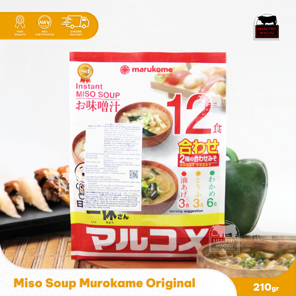 Jual Murokame Miso Soup Instant Original Ikkyu San / Sup Miso Healthy ...