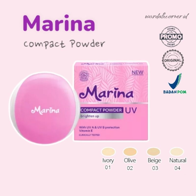 Jual Marina UV Compact Powder | Shopee Indonesia