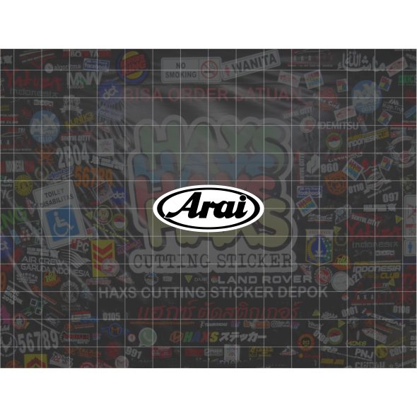 Jual Cutting Sticker Logo Arai Helmet Kecil Ukuran 4 Cm | Shopee Indonesia