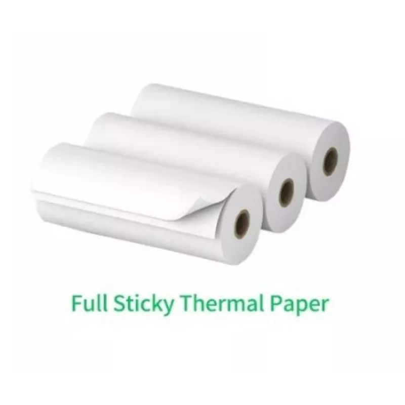 Jual kertas thermal 77mm / kertas peripage a9 / kertas sticker roll ...