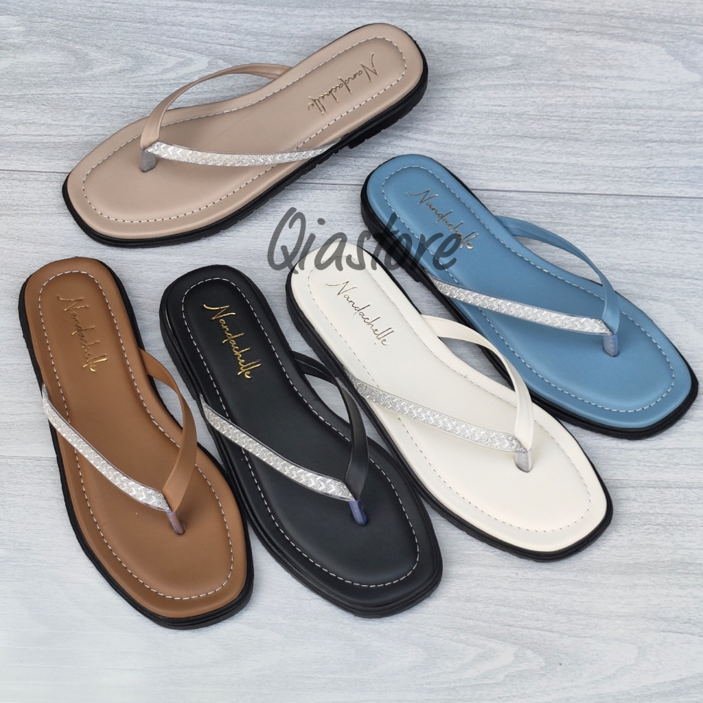 Jual Sandal Jepit Wanita Jely Sendal Teplek Terbaru Sendal Flat ...