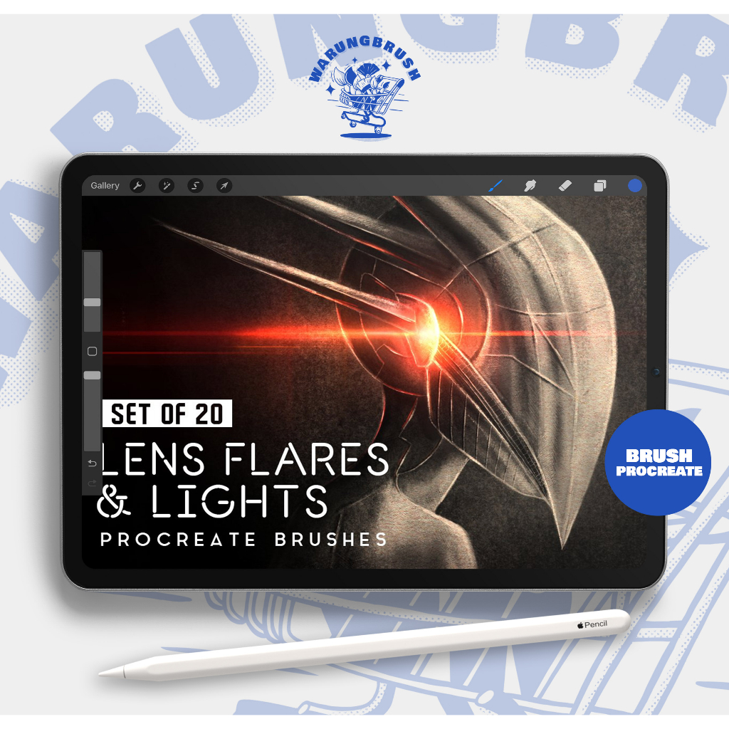 Jual Lens Flares Light Procreate Brushes BP00370 | Shopee Indonesia