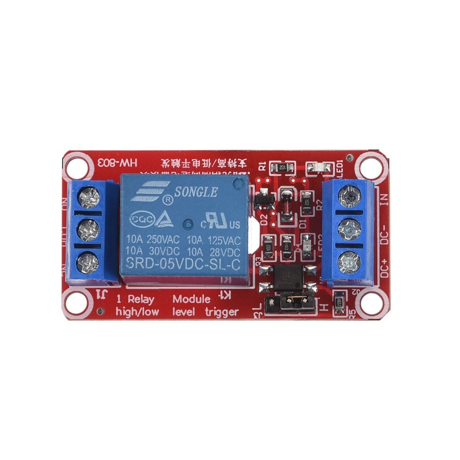 Jual 1 Channel Relay Module 5V 12V 24V Optocoupler High & Low Trigger ...