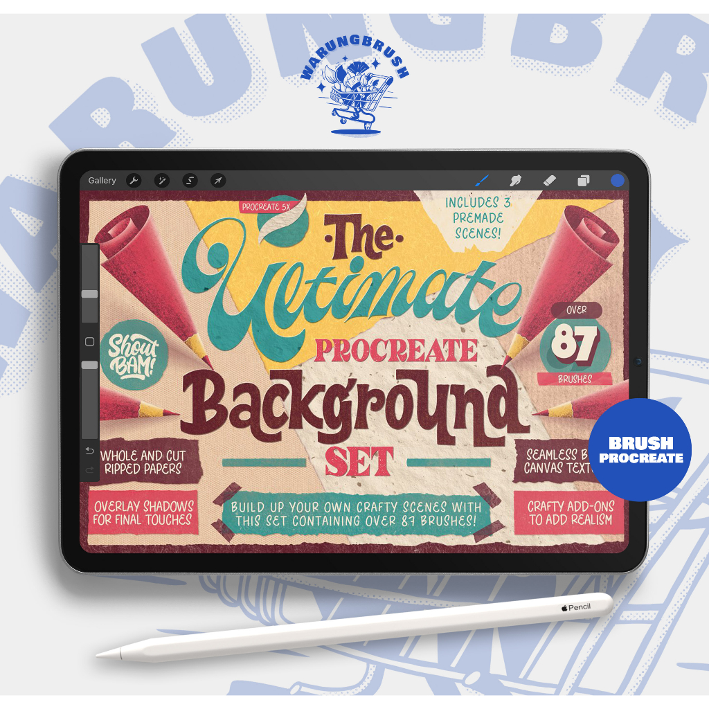 Jual Ultimate Procreate Background Set BP00391 | Shopee Indonesia