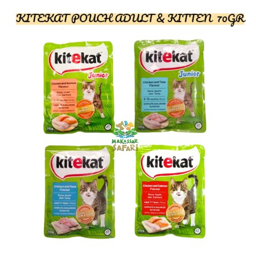Jual Kitekat Pouch Adult Kitten Junior Chicken Salmon Tuna Lifecat Life ...