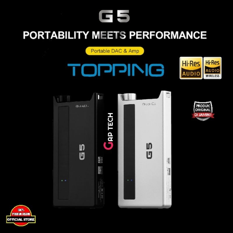 Jual Topping G5 / G 5Portable Hi-Res Headphone DAC Amplifier / DAC AMP ...