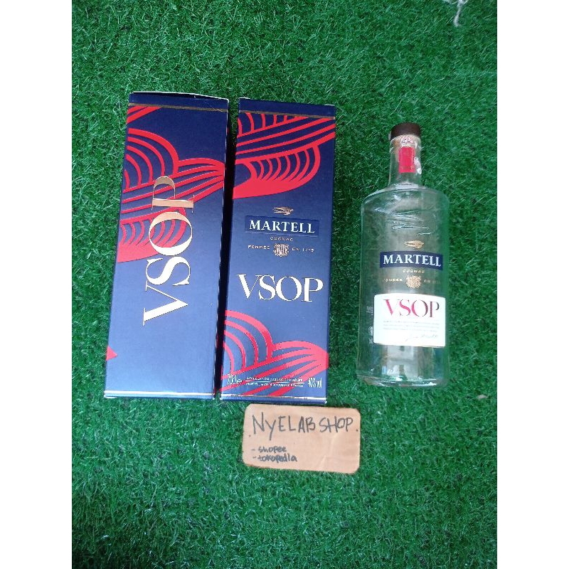 Jual botol whiskey bekas martel vsop isi kosong lengkap dengan box untuk pajangan | Shopee Indonesia
