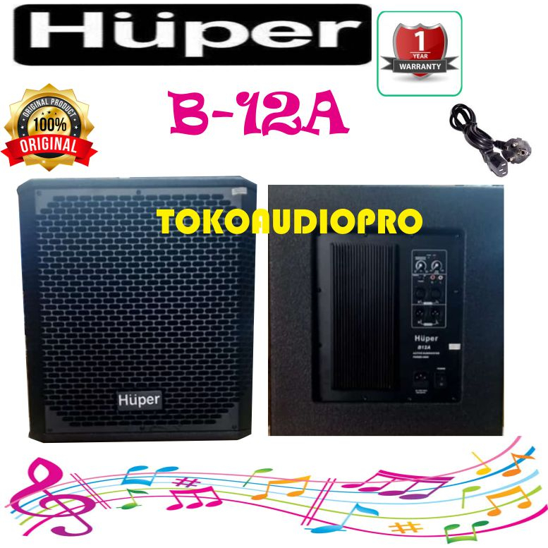 Jual Subwoofer Huper B12A 12-inch Subwoofer Aktif Huper B-12a Original ...