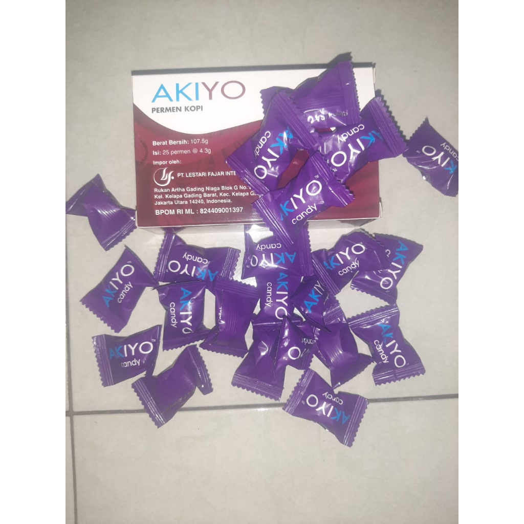 Jual Permen Akiyo 25pcs Rasa Kopi Murni Penunjang Performa Pria BISA COD Gosend | Shopee Indonesia