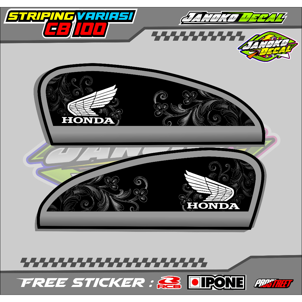 Jual STRIPING VARIASI HONDA CB100 / STICKER LIST MOTOR CB 100 | Shopee ...