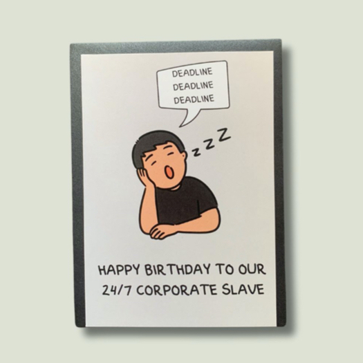 Jual Secret Writer Birthday Card/ Kartu Ucapan - Corporate Slave (A6 ...