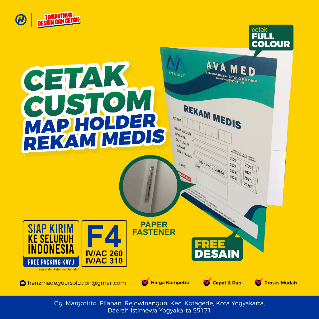 Jual CETAK STOPMAP REKAM MEDIS MAP HOLDER REKAM MEDIC CUSTOM DESAIN ...