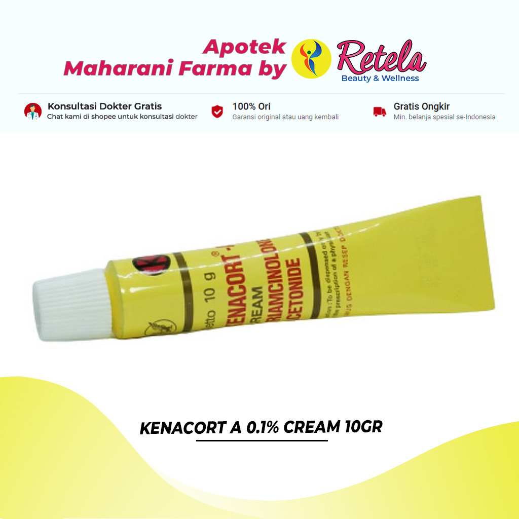 Jual Kenacort A 0.1% Cream 10Gr / Obat Oles Peradangan, Gatal ...