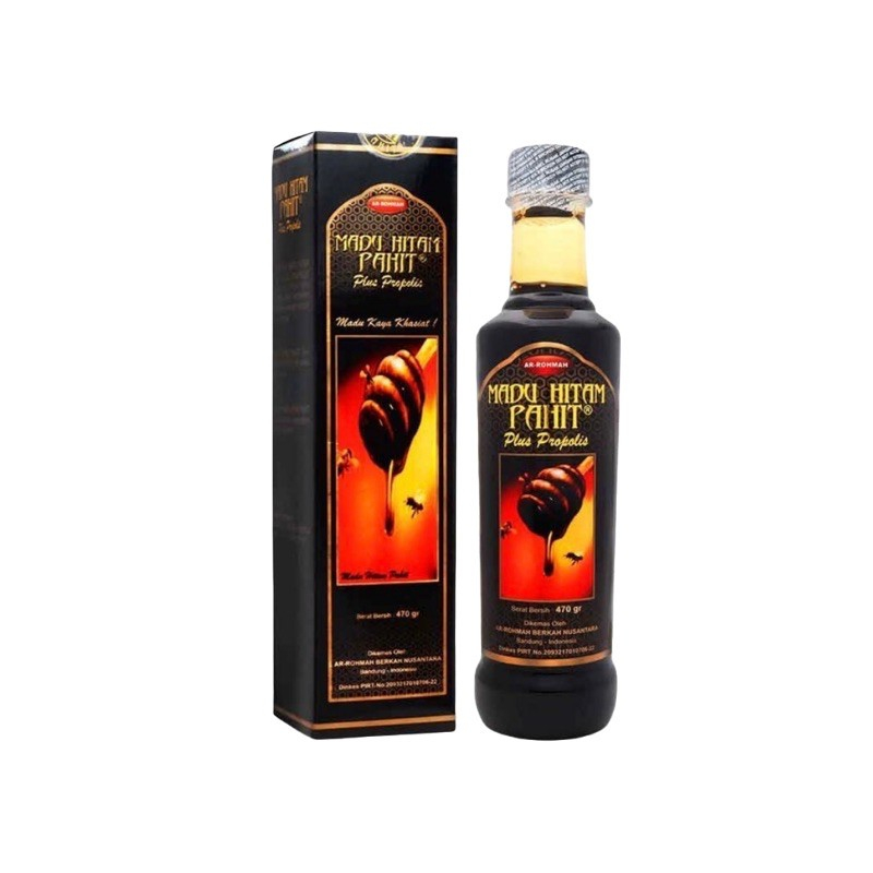 Jual Madu Hitam Pahit Ar Rohmah Plus Propolis 470gr | Shopee Indonesia
