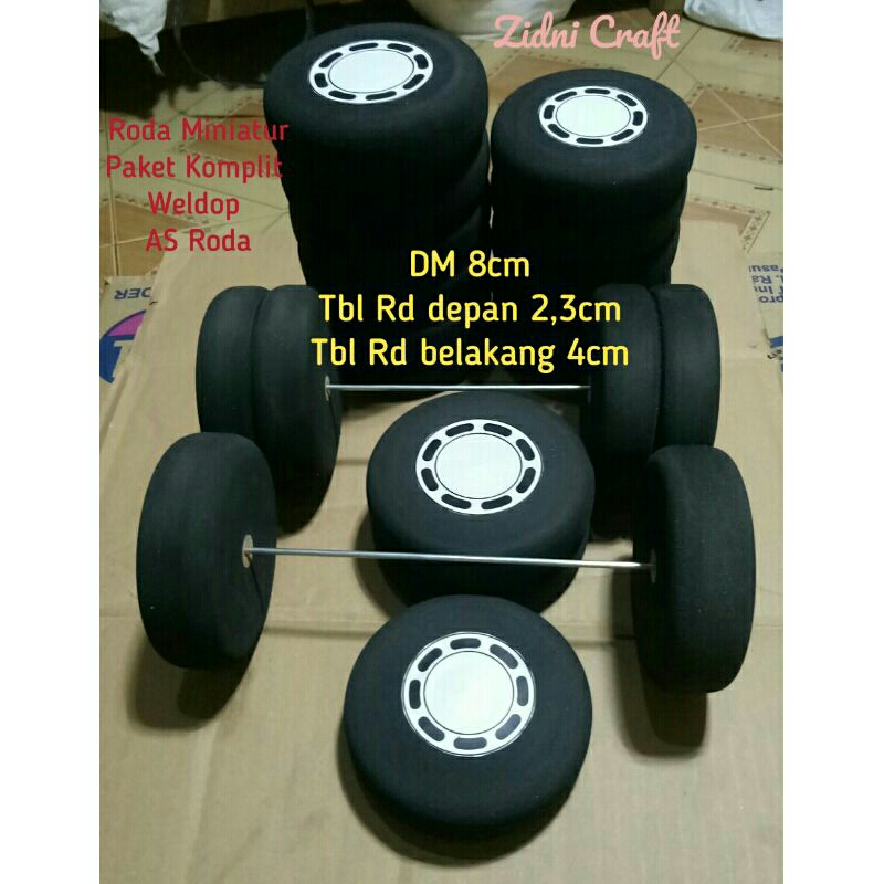 Jual Roda Miniatur DM 8cm(Paket Komplit) | Shopee Indonesia