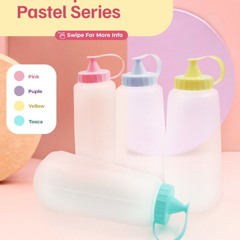 Jual Botol Saos Saus Kecap Kecil Mayonaise Plastik Tempat Minyak 500 ML ...