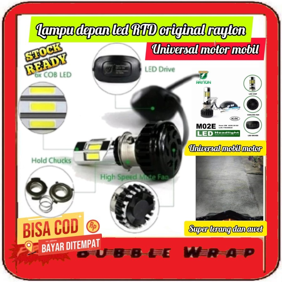 Jual Lampu Utama Headlamp LED 6 SISI motor beat jupiter z vario new scoopy Lampu depan LED RTD ...