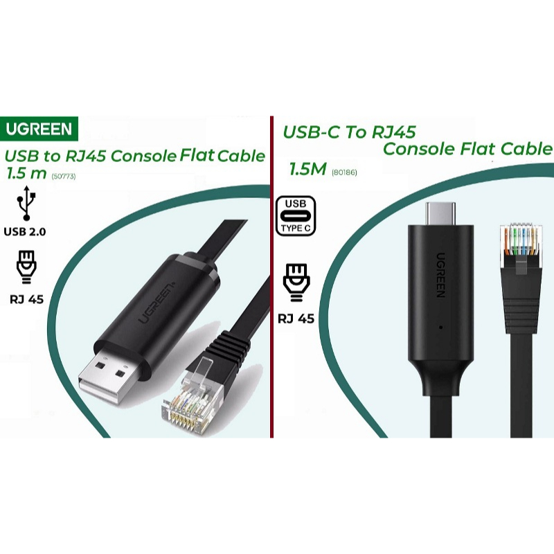 Jual Ugreen USB to RJ45 Console Port RS232 Serial Adaptor Cisco ...