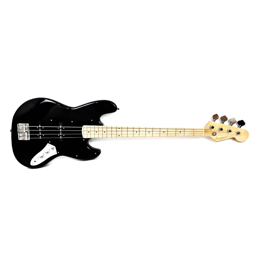Jual Bass Elektrik Model Jazz Bass Tipe SJ200 Warna Black Bonus Kabel ...