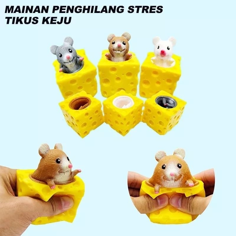 Jual SQUISHY TIKUS KARET / MAINAN PENCET TIKUS SEMBUNYI | Shopee Indonesia