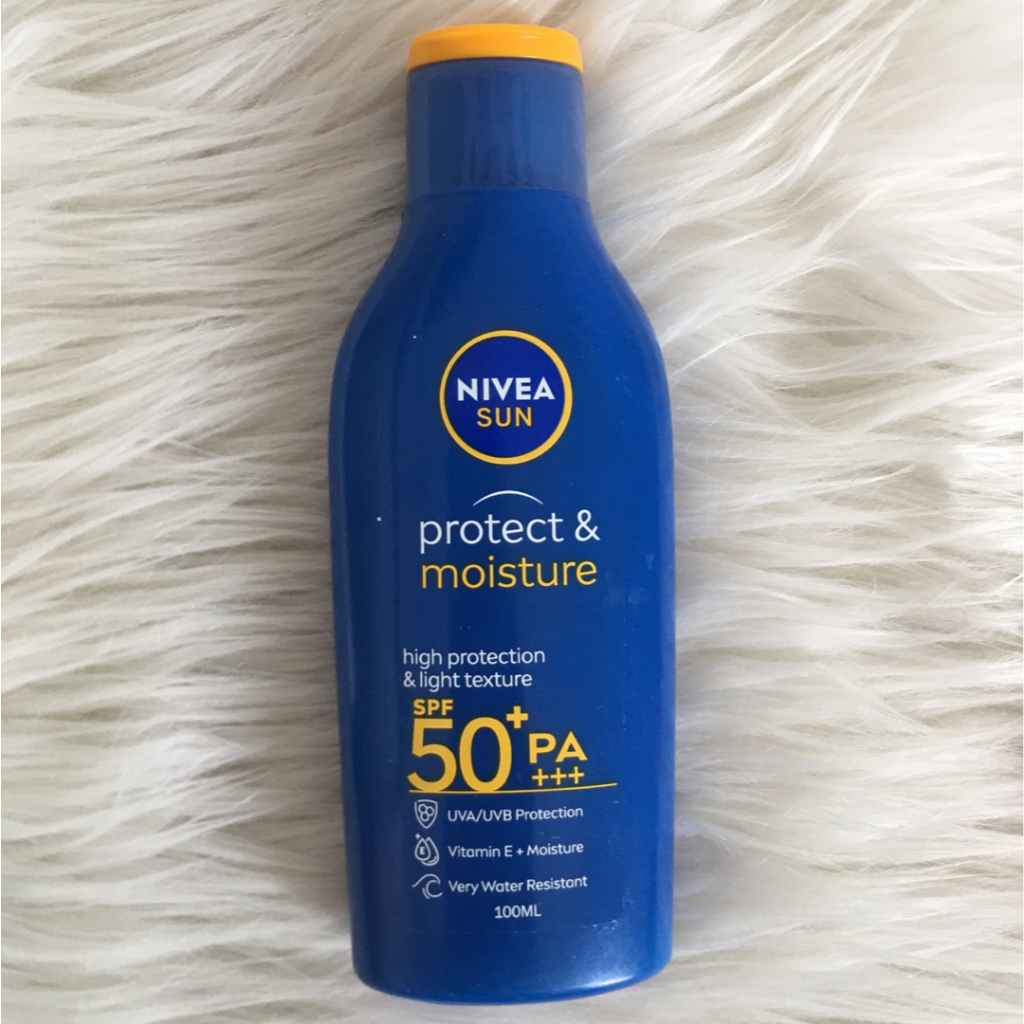 Jual NIVEA Sun Protect & Moisture Lotion SUnblock Spf 50 100 ml ...