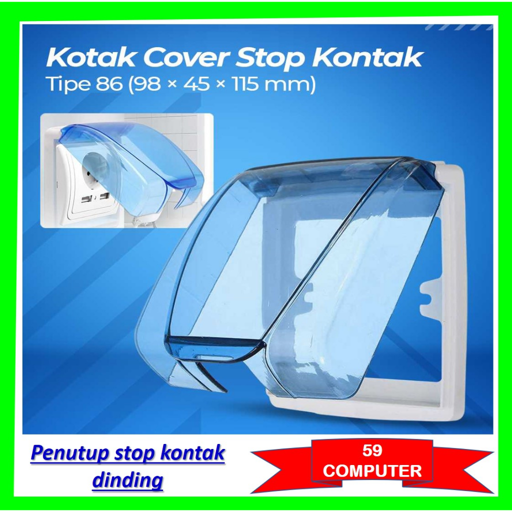 Jual Kotak Tutup Stop Kontak Dinding Type 86 Cover Penutup Colokan ...