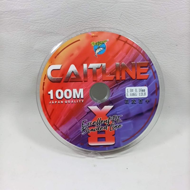 Jual CAITLINE X8 panjang 100 meter benang pancing | Shopee Indonesia