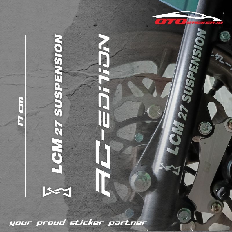 Jual STIKER LCM 27 SUSPENSION - RC EDITION (sudah kanan kiri) | Shopee ...