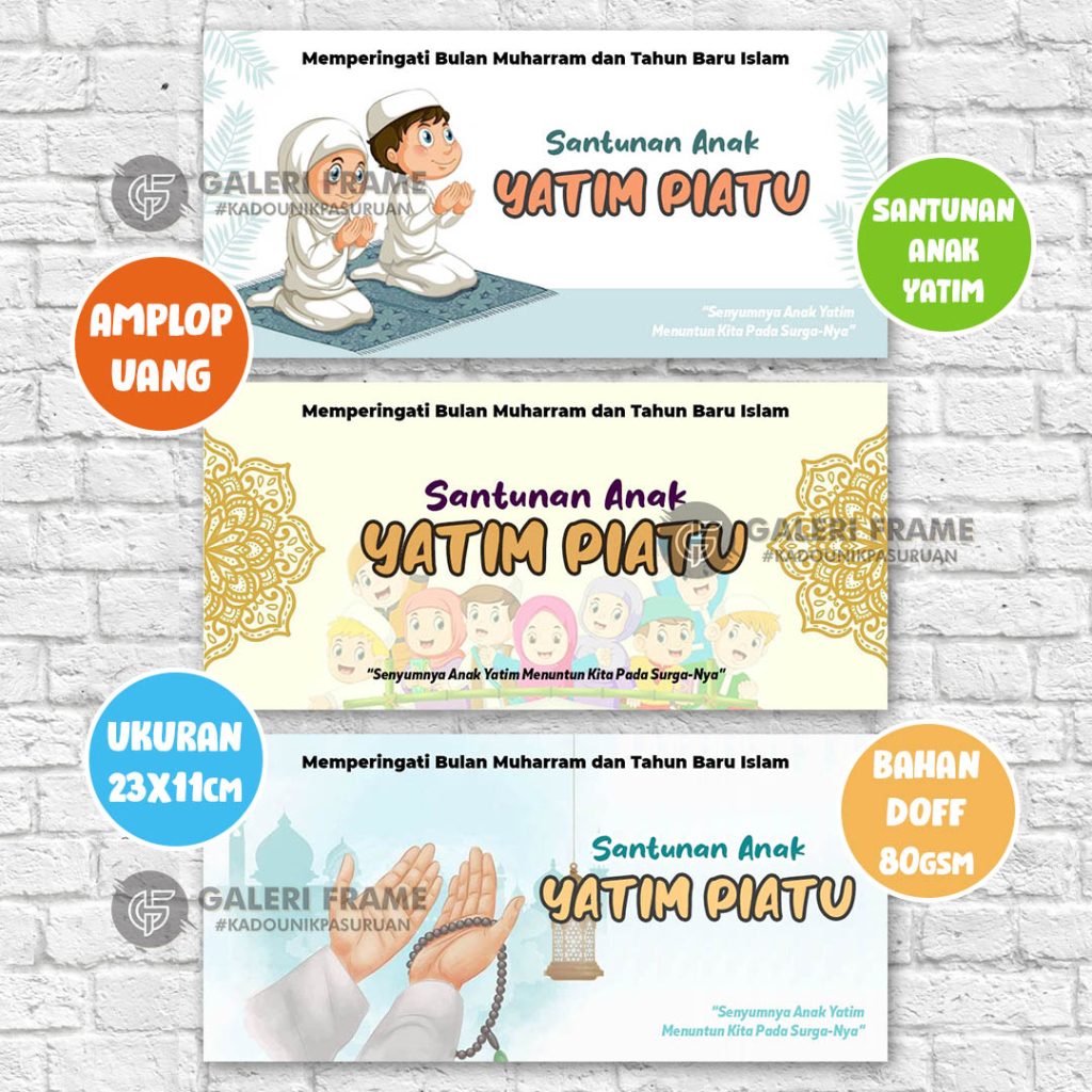 Jual AMPLOP BESAR UNTUK UANG SANTUNAN ANAK YATIM PIATU BERTEMA KARTUN ...