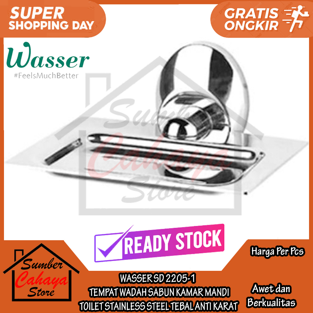 Jual Wasser Sd 2205-1 Gantungan Tempelan Tempat Wadah Sabun Sudut Kamar ...