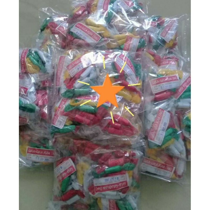 Jual gula gula asam isi 100 pcs | Shopee Indonesia