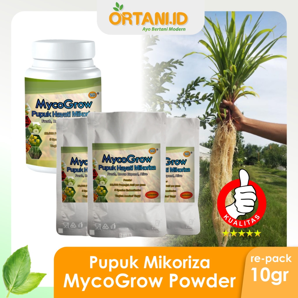 Jual Pupuk Hayati MycoGrow Powder Pupuk Jamur Mikoriza repack original ...
