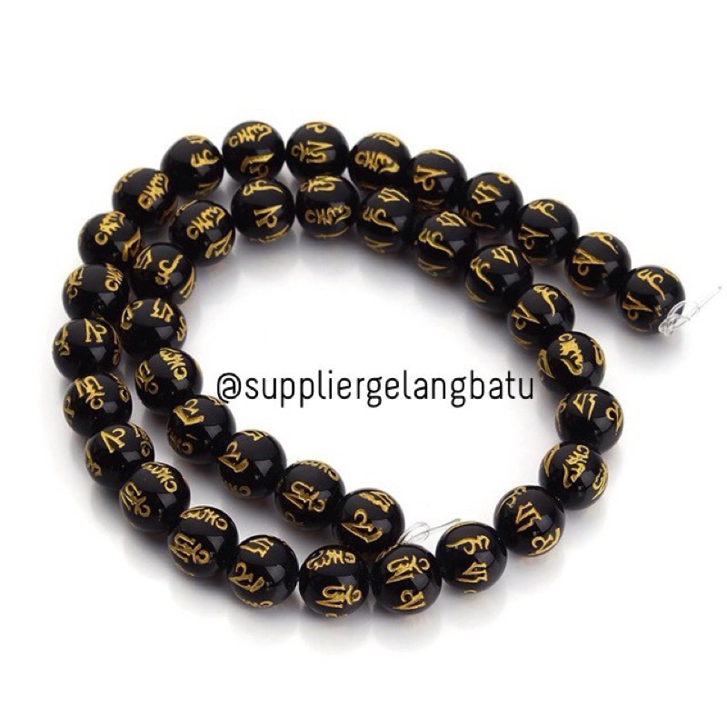 Jual Custom Tasbih Tibet Hitam 10mm 108 butir | Shopee Indonesia