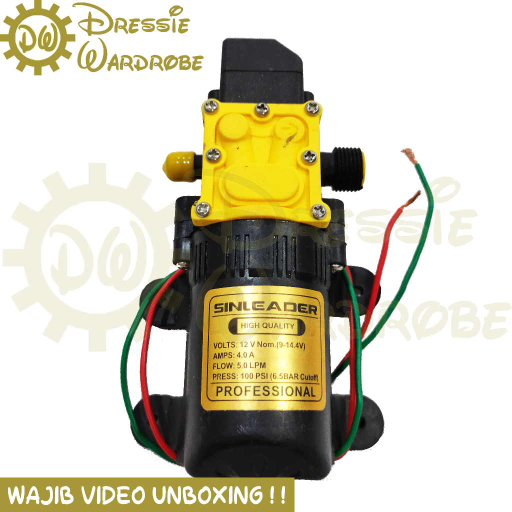 Jual Pompa DC Dinamo Single Pump Sinleader AFT 12V 4A 100 PSI Colok ...