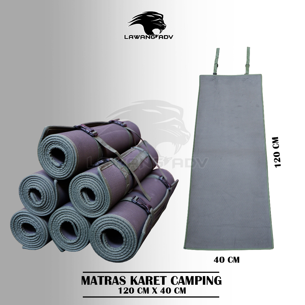 Jual matras karet camping 120 x 40 cm matras outdoor yoga filates ...